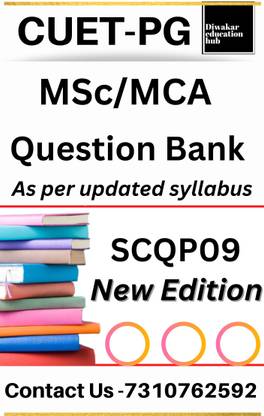 CUET MCA/MSc Computer Science [SCQP09] Question Bank Book With 3000 + Question Answer Chapter ...