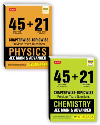 MTG 45 + 21 Years JEE Main And IIT JEE Advanced Previous Years Solved Papers With Chapterwise ...