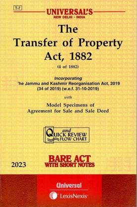 The Transfer Of Property Act, 1882 | Universal LexisNexis | 2023: Buy ...