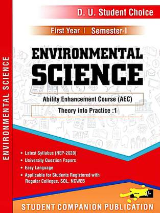 Student Choice Delhi University First Year Semester 1st Environmental Science AEC Theory Into ...