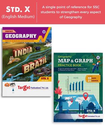 Std 10 Geography Notes | Map And Graph Practice Books| English Medium ...