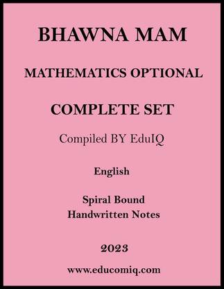 Bhawana Mam Mathematics Complete Handwritten Notes Of Vajiram And Ravi ...