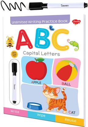 Write And Wipe Book - ABC Capital Letters | By Sawan: Buy Write And ...