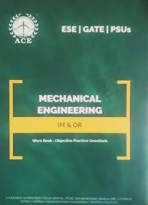 Gate Mechanical Engineering IM And OR Workbook: Buy Gate Mechanical ...