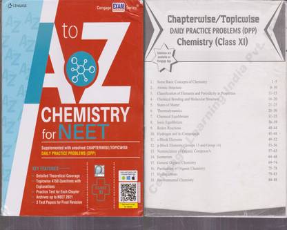 Cengage A To Z Chemistry For Neet, Class -11, With Chapterwise ...