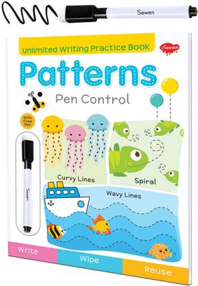 Unlimited Writing Practice Book - Patterns Pen Control | By Sawan: Buy ...