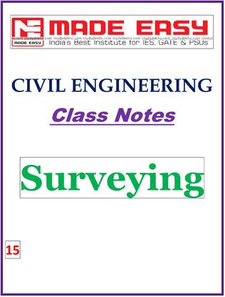 Surveying (Civil Engineering) MADE EASY CLASS NOTES: Buy Surveying ...