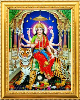 NDFRAME Nav durga/Mahishasura Mardini/DURGA MAA Photo Frame Laminated 9 ...