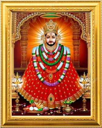 NDFRAME khatu shyam baba photo frame with Laminated(9.5inchesx11 ...