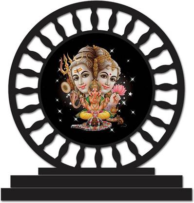ShivaArts shiv-parvati-ganesh ji Religious Frame Price in India - Buy ...