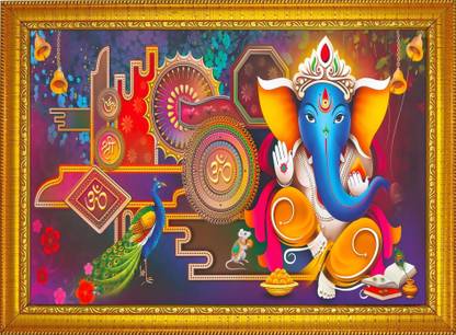 FRIZZY ARTS Ganesh ji Religious Frame Price in India - Buy FRIZZY ARTS ...
