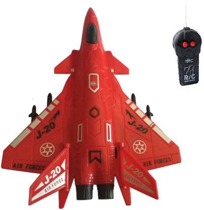 IndusBay 2 Channel Remote Control RC Army Fighter Jet Airbus Military ...