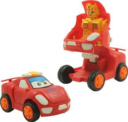 Humaira Mini Transformers Robot Friction Powered Push and Go Bump and ...