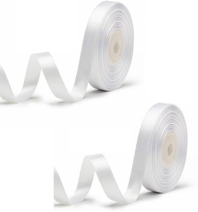 De-Ultimate Set of 2 (1.2cm X 18 Mtr) Satin Ribbon for Party ...