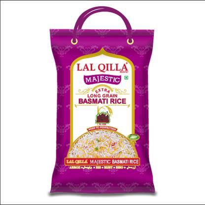 LAL QILLA MAJESTIC BASMATI RICE 5 KG Basmati Rice (Long Grain, Steam ...