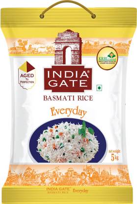 INDIA GATE Everyday Basmati Rice (Long Grain, Raw) Price in India - Buy ...