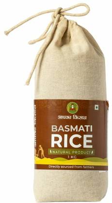 Apka kisan Basmati Rice ,1 KG, Directly Sourced From Farmers Basmati ...
