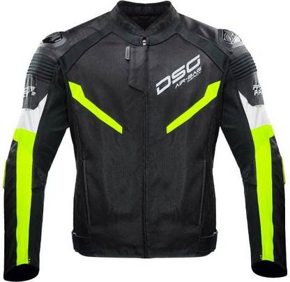 CR Decals Designs DSG RACE PRO V2 JACKET BLACK YELLOW FLUO Riding ...