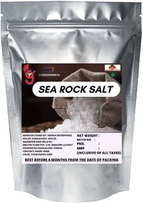 99Auth Original Salt Natural Raw Sea Rock Namak 250g Pure Rock Salt ...