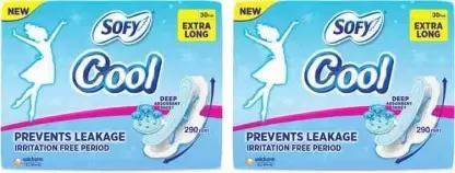 SOFY Cool XL 30 Pads (Pack of 2) Sanitary Pad | Buy Women Hygiene ...
