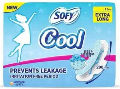 SOFY Cool Extra Long, XL 15 Sanitary Pad | Buy Women Hygiene products ...