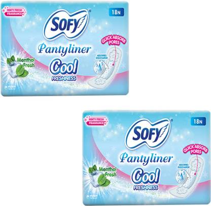 SOFY PANTYLINER COOL Fresher 18 +18N Pack of 2 Pantyliner | Buy Women ...