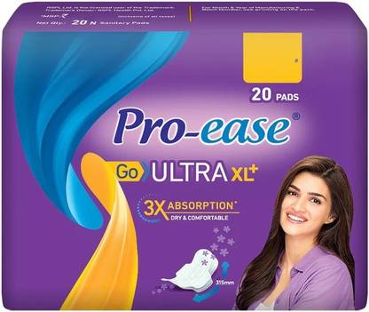 Pro-ease Go ULTRA XL+ 3X Absorption - 20 Pads Sanitary Pad | Buy Women ...