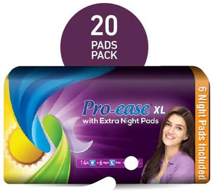 Pro-ease Ease XL with extra night pads 20 pics for women safety Napkins pads Sanitary Pad | Buy ...