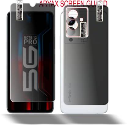 ICROMECK Front and Back Screen Guard for Infinix Note 12 Pro 5G ...