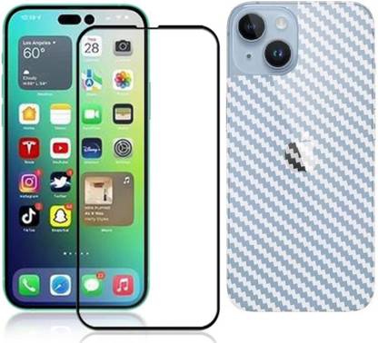 Bai and kaka Front and Back Tempered Glass for Apple iPhone 14 Max ...