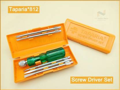 TAPARIA TAPARIA HEAVY DUTY C812/812 COMBINATION SCREWDRIVER SET (PACK ...