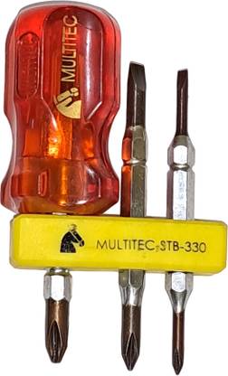 CUBESPL 6-in-1 Mini Reversible Screwdriver Set with 3 Bits Standard ...