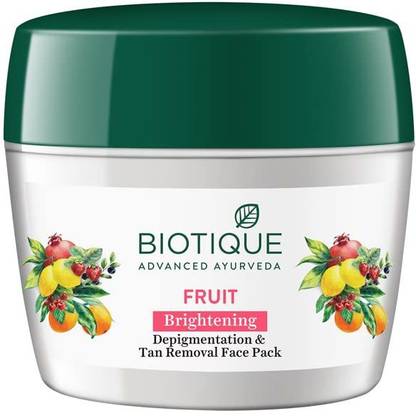 BIOTIQUE Bio Fruit Whitening and Depigmentation and Tan Removal Face ...