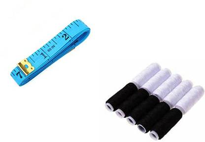 Crafts Haveli Tailoring Combo 2 Items Measuring Tape-1 & sewing-thread ...