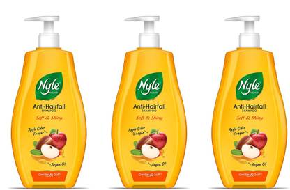 Nyle Naturals Soft and Shiny Anti Hairfall Shampoo, 400ml x 3 - Price ...