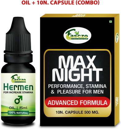 Fasczo Max Night Formulation Ling Capsule Sex Capsule S-E-X Power Oil ...