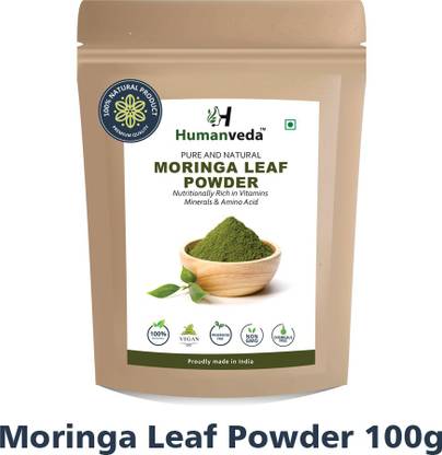 Humanveda Herbal Moringa (Olifera) Leaf Powder- Powerful Vitamins ...