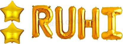 Flipkart.com | Shilpveda Solid RUHI Name Letters foil Balloon names ...