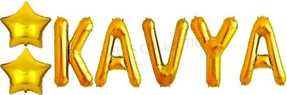 Beets Collection Solid KAVYA Name Letters Foil Balloon For names banner ...
