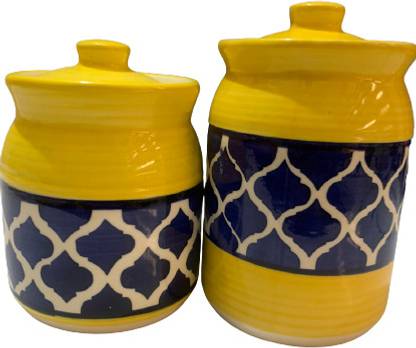 Kraftlik Handicrafts Ceramic Jars with Lid Multipurpose Barni Storage ...