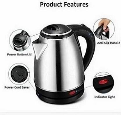 SERCUI PORTABLE: Multi Cooker Electric Kettle (2 L, BLACK & SILVER ...