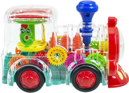 MyneeMoe ®Bump & Go Gear Train Engine Toy With Concept Musical & 3D ...