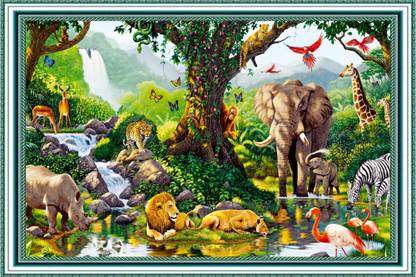 Wild Animals Poster - Forest Animals Poster - Jungle Animals Poster ...