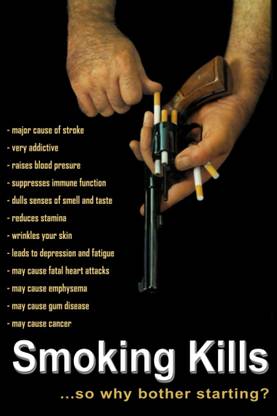 smoking kills Poster - No Smoking Poster Paper Print - Art & Paintings ...