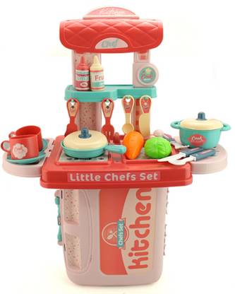 MyneeMoe ®3 in 1 Little Chef's Carry Along Pretend Play Kitchen Toy Set ...