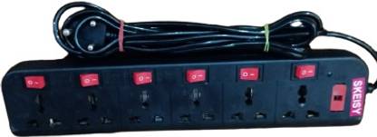 Skeisy new 6 socket - 6 switch -and power 6 amp power requirement 240 6 ...