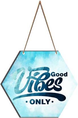 SAF Good Vibes Only,Motivational,UV Textured Wall Hanging Price in ...
