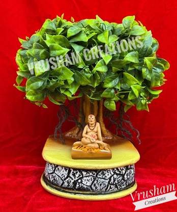 Vrusham Creations Shree Swami Samarth Tree with 3 inch Murti Decorative ...