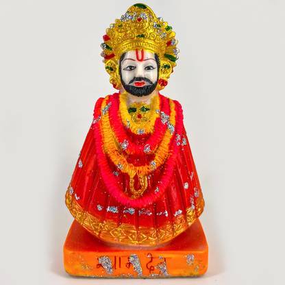 BLISSFUL Lord Khatu Shyam Ji Idol, Religious Shyam Baba, Hindu Pooja ...