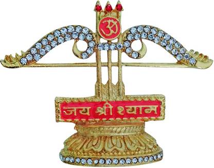 Bavi Khatu Shyam Teer Baan, Gold Finish Metal Statue for Home, Office ...